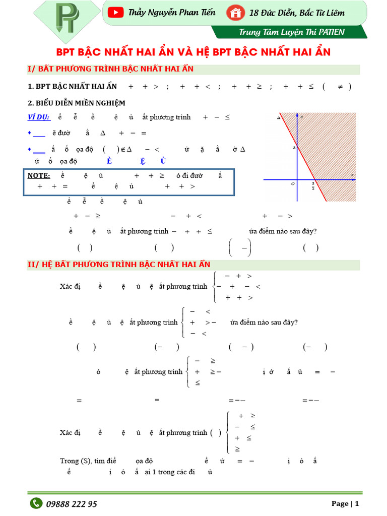 hệ bpt 2 ẩn | PDF