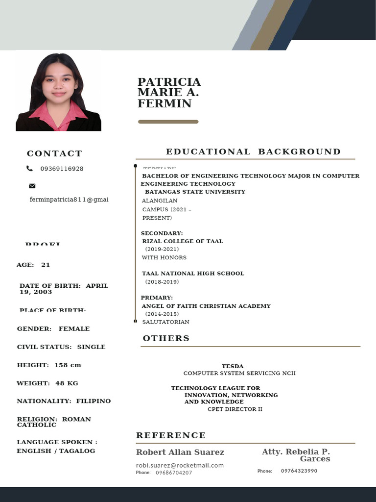 Tia Resume | PDF