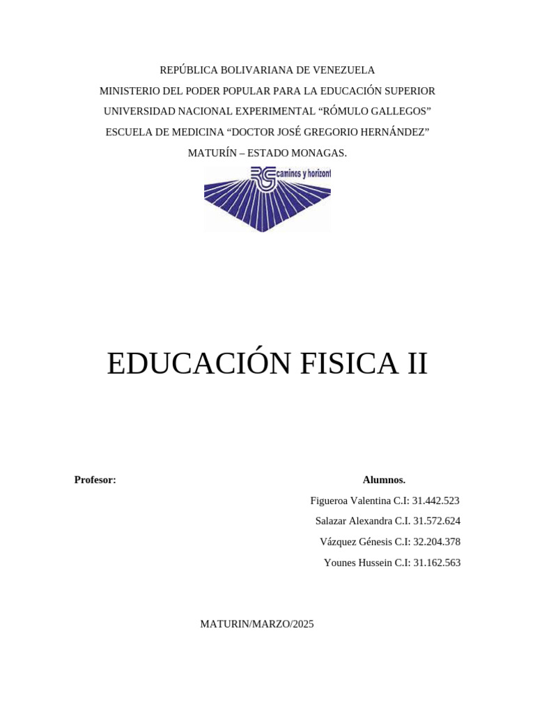 Educación Fisica Ii: Profesor: Alumnos | PDF | Flexibilidad (anatomía) | Músculo