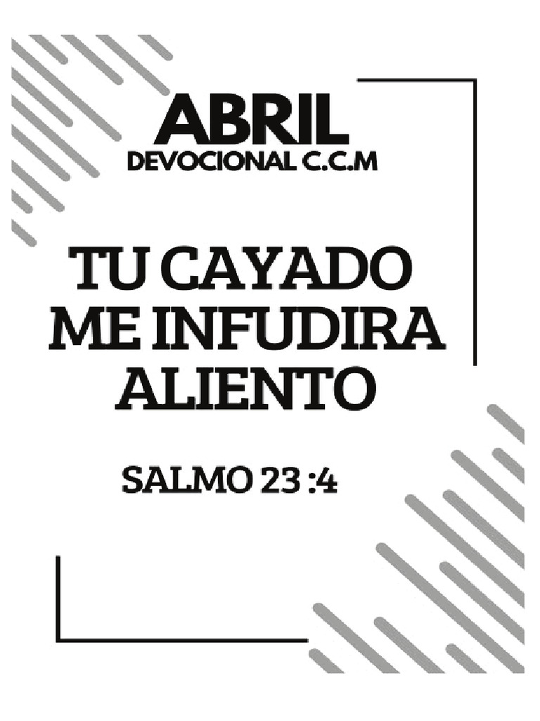 DEVOCIONAL Abril - 2025 - 250321 - 131524 - 250327 - 132114 | PDF