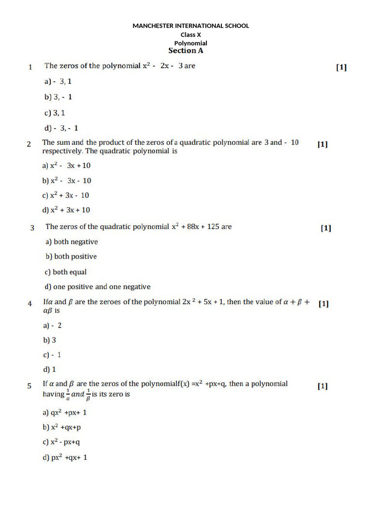 Polynomial WS2 | PDF