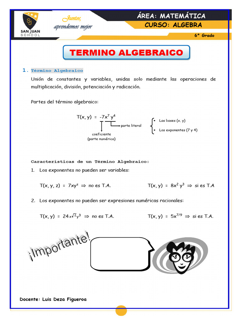 Carátula de Álgebra para Secundaria | PDF | Matemática Elemental | Matemáticas De La Computación