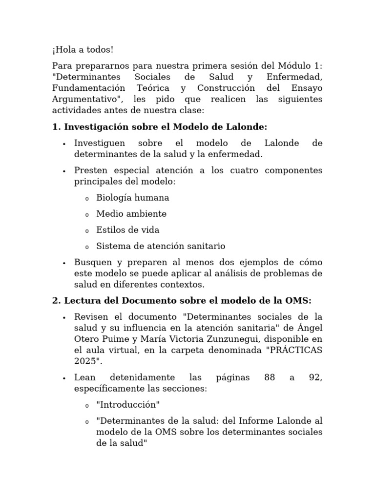 Instructivo Mòdulo 1, Sesión 1, Prácticas 2025 | PDF
