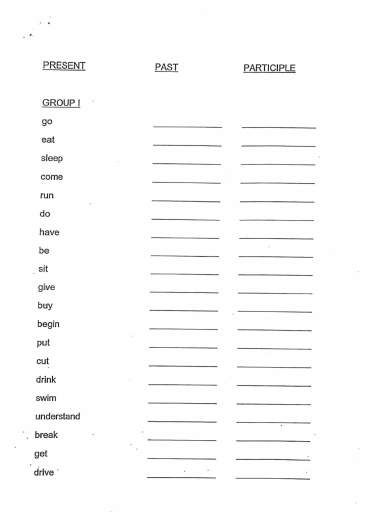 Verbs en Ingles para Practicar | PDF
