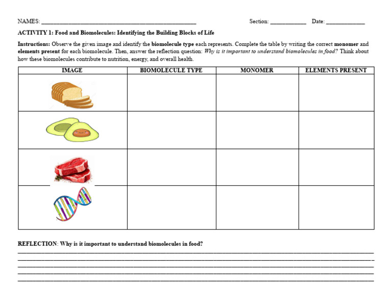Biomolecules Activity | PDF