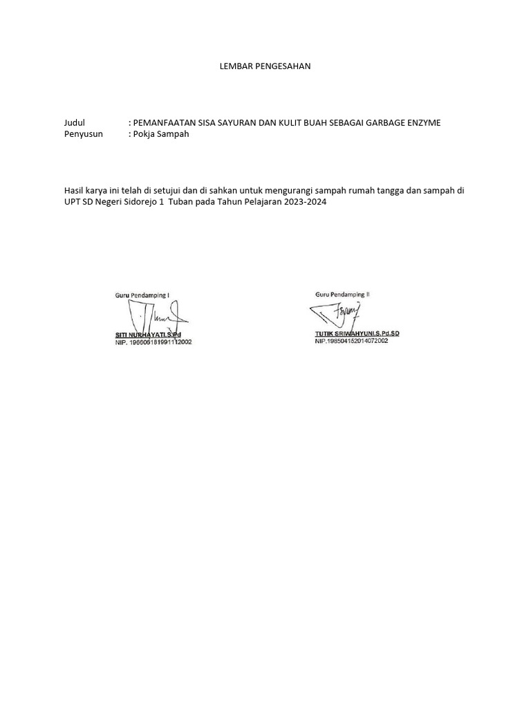 Pembuatan Pupuk Eco Enzyme | PDF