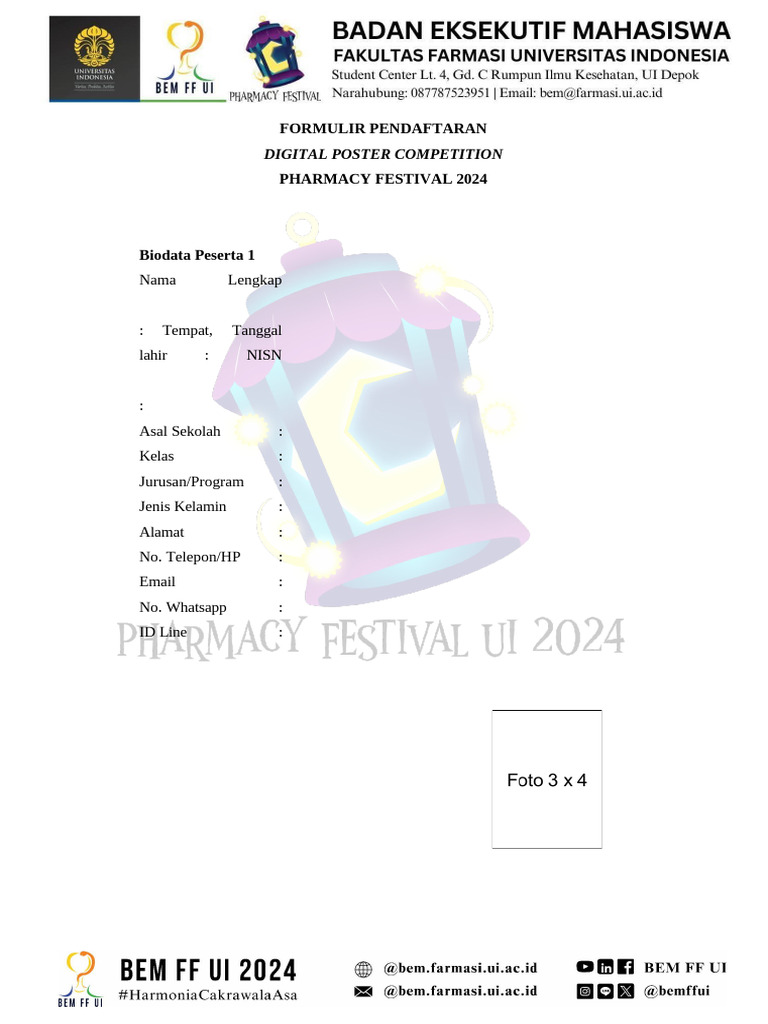 Formulir Pendaftaran DPC Pelajar 2024 | PDF