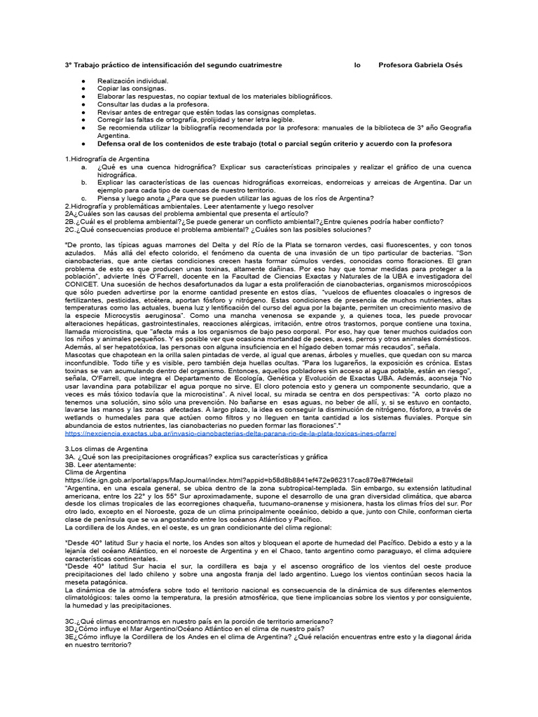 3°TPI2°C2024 Geo | PDF | Clima | Ciencias de la Tierra