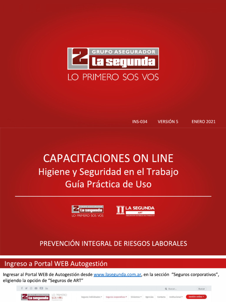 INS-034 Instructivo Capacitaciones Online - V5 | PDF