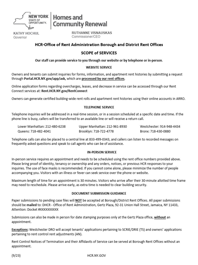 Rent Administration Services Overview | PDF | Lease | Leasehold Estate