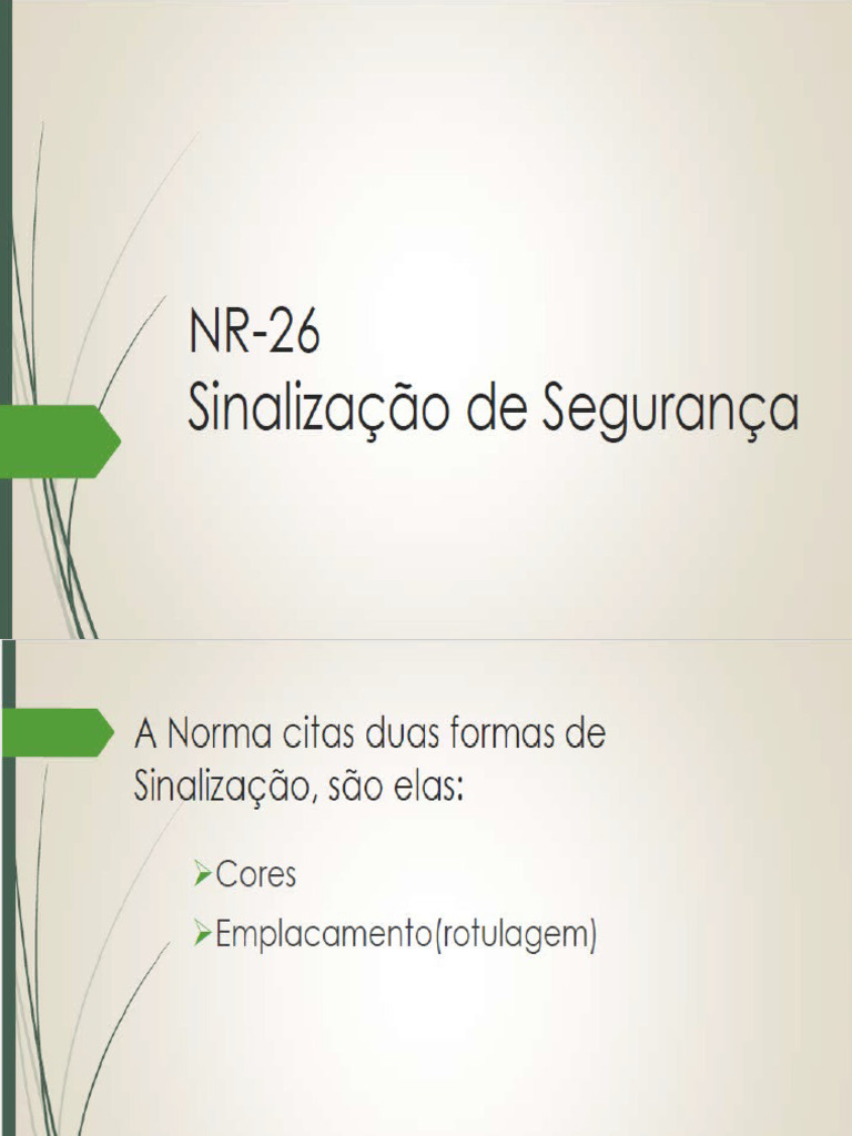 Treinamento - NR-26 - Sinalização de Segurança | PDF