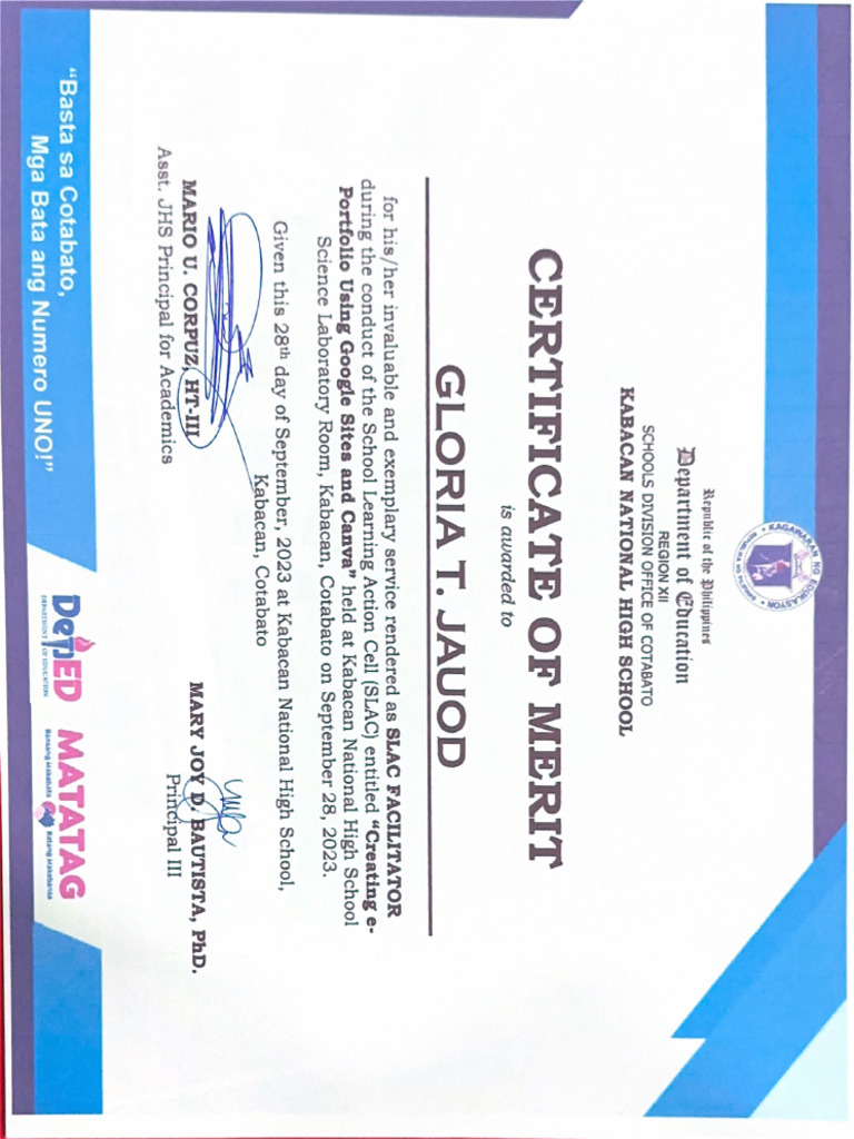 Merit Cert | PDF