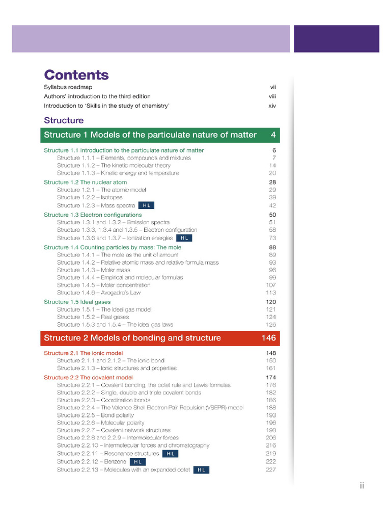 IB Chemistry Syllabus | PDF