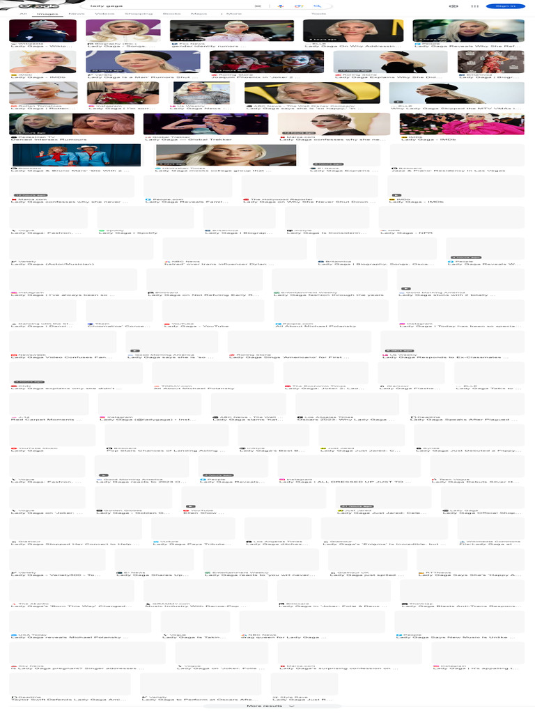 Lady Gaga - Google Search | PDF | Lady Gaga