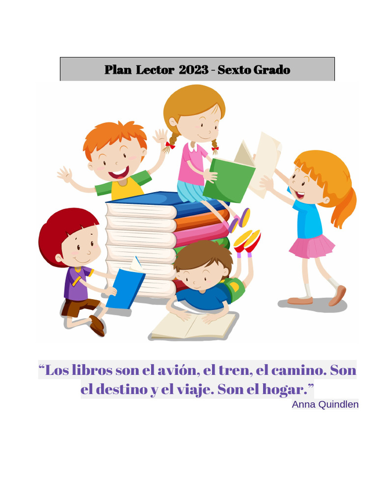 Plan-Lector 6to 2019 | PDF | Aprendizaje | Plan de estudios