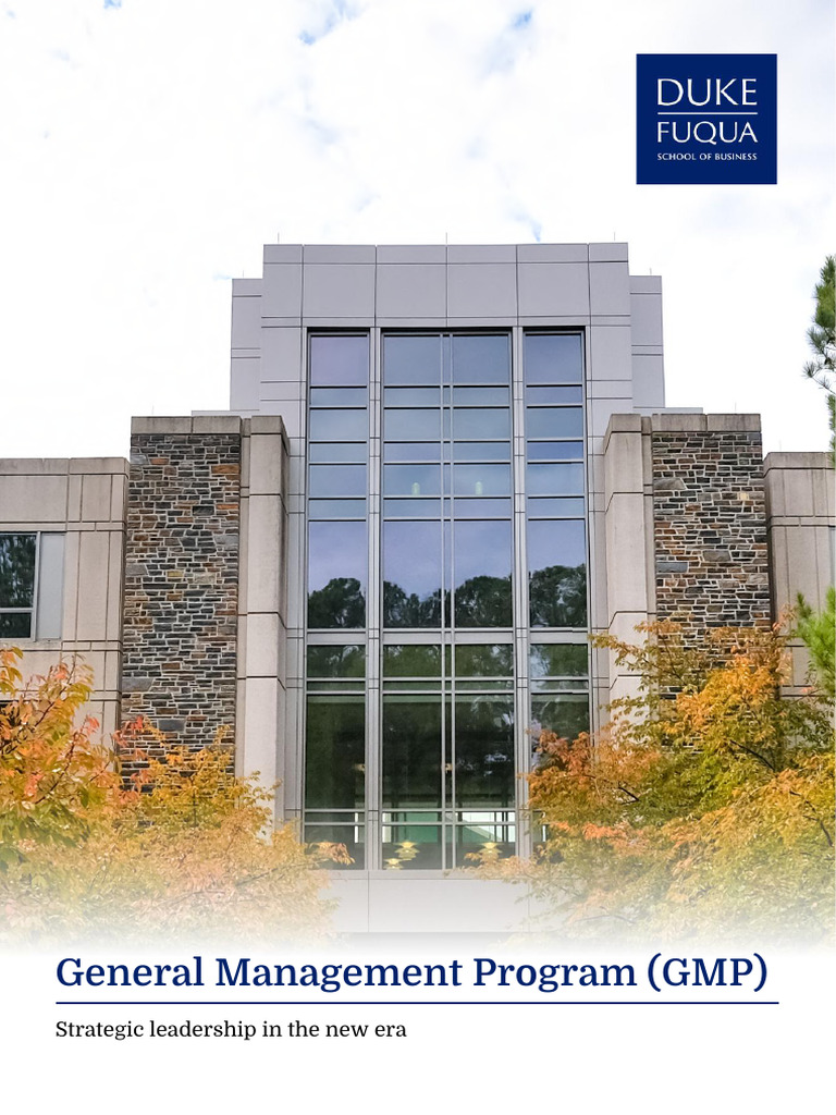 Duke General Management Program (Duke GMP) | PDF | Strategic Management | Leadership