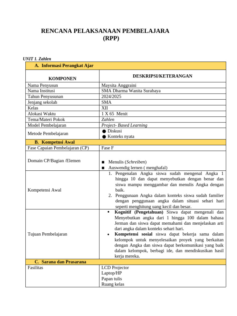 RPP - Modul Ajar | PDF