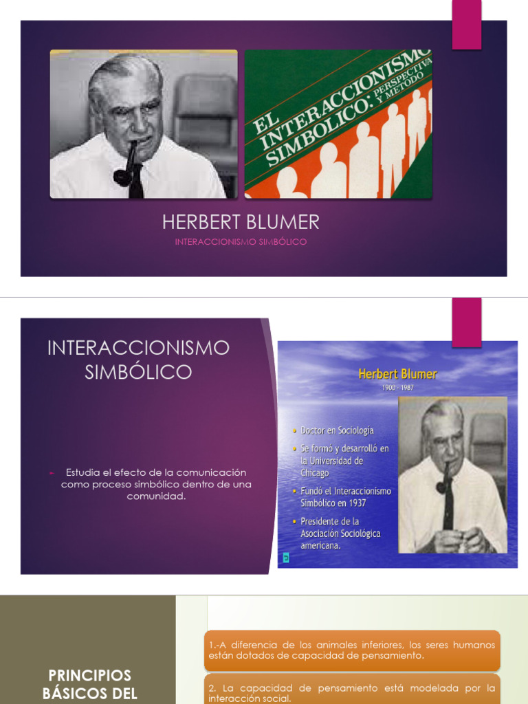 Herbert Blumer 2 | PDF | Pensamiento | Comportamiento