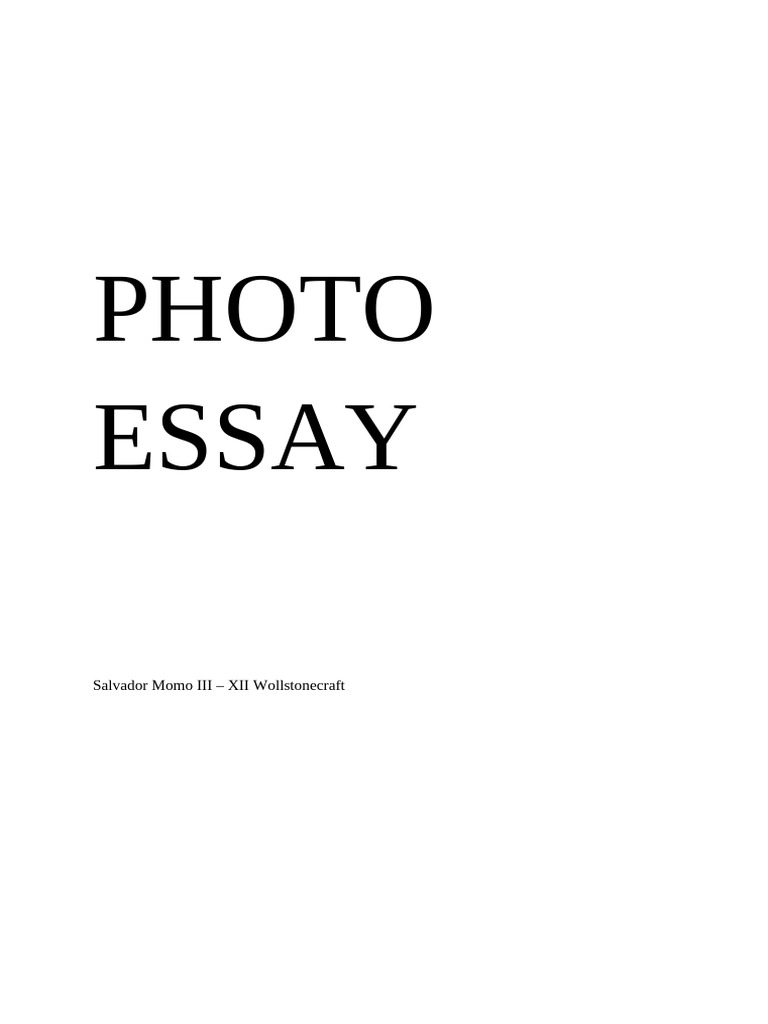 PHOTO Essay | PDF