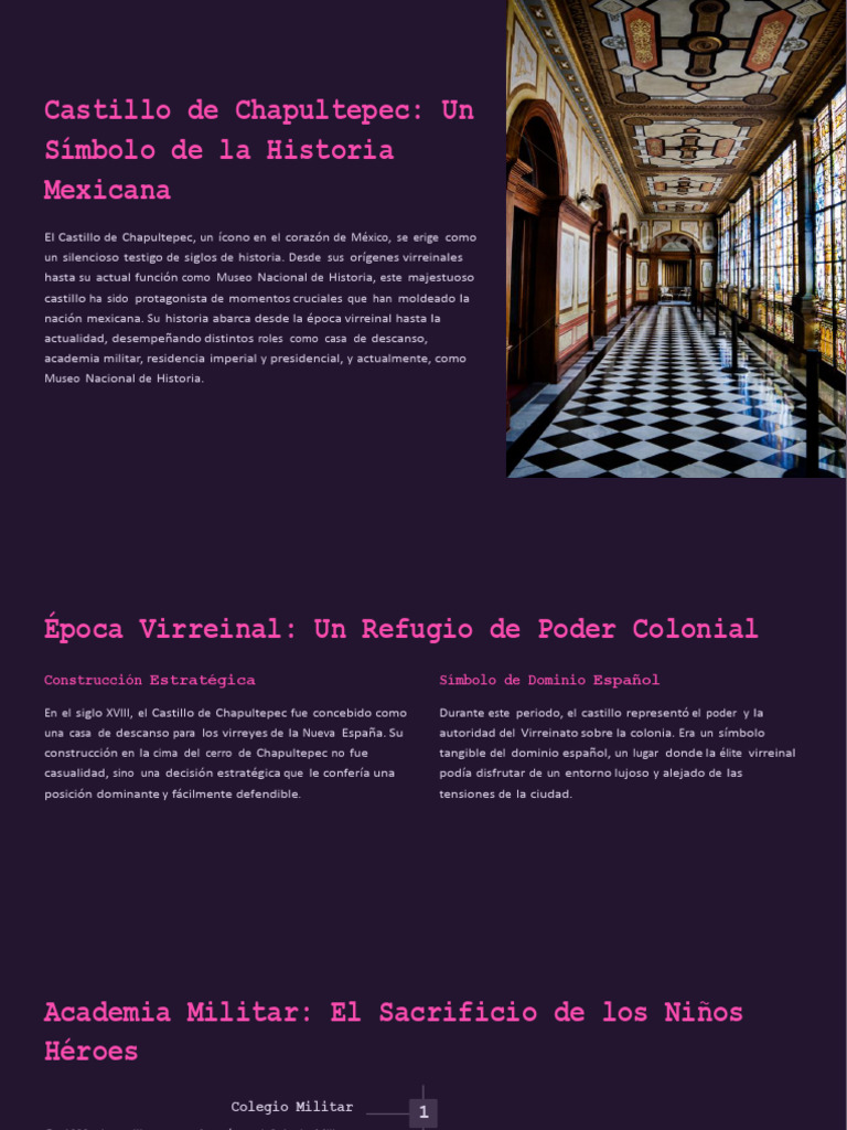 Castillo de Chapultepec Un Simbolo de La Historia Mexicana | PDF | México | Museo