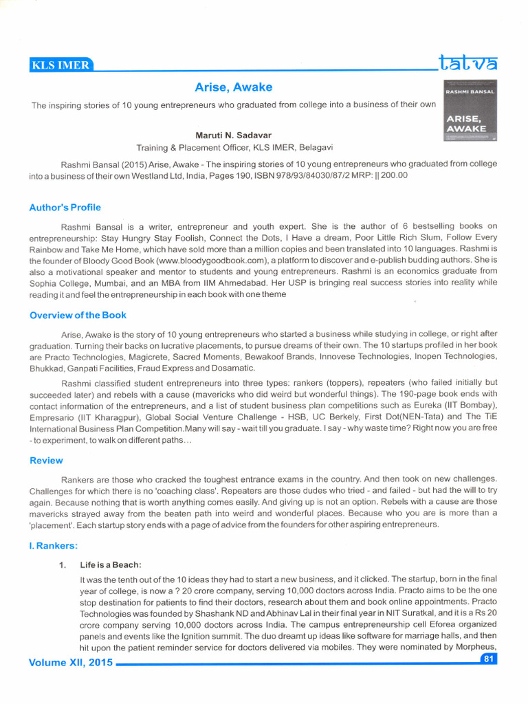 A11-V12-Arise, Awake (1) | PDF