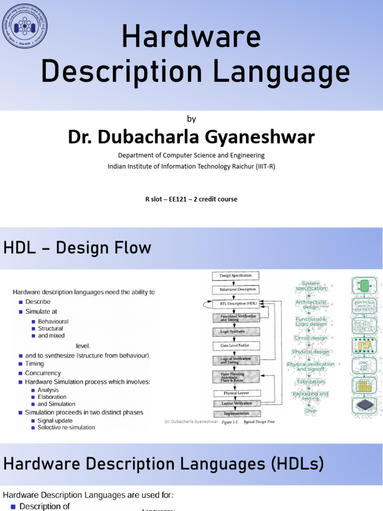 HDL 5 | PDF | Hardware Description Language | Computer Programming