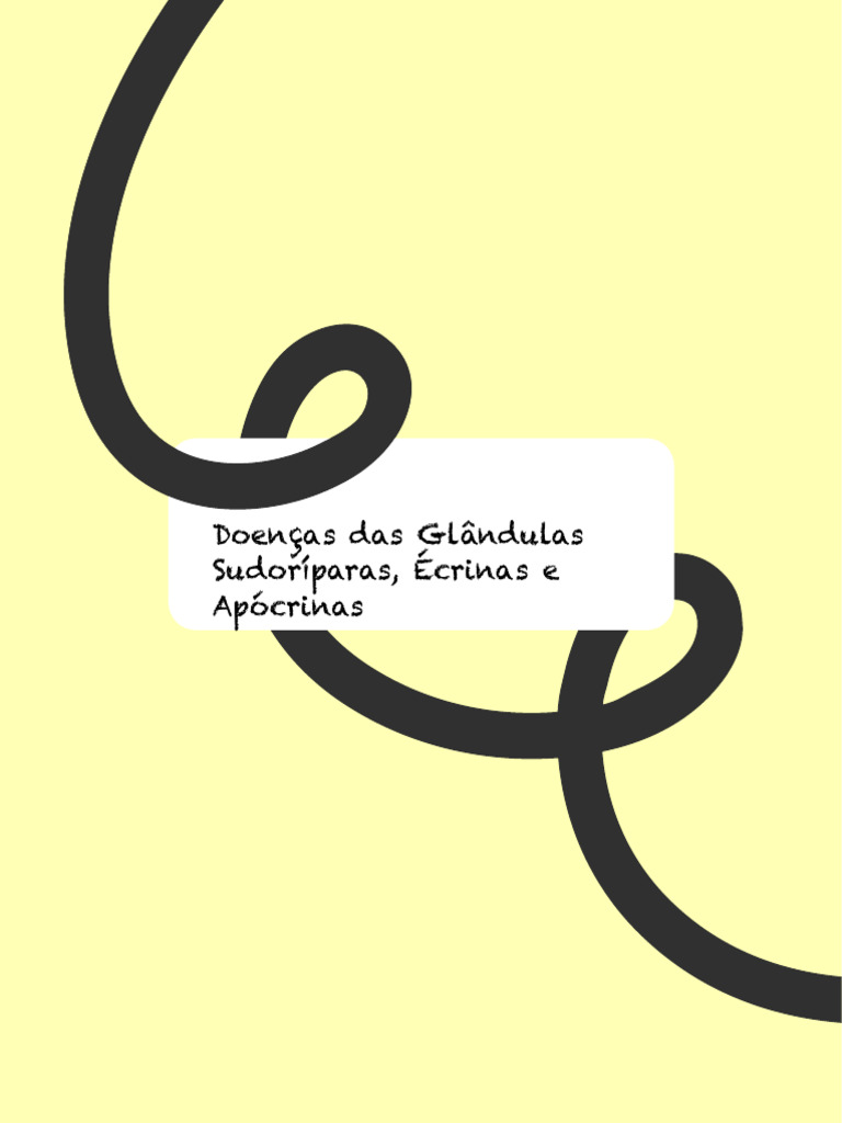 Doenças Das Glândulas Sudoríparas, Écrinas e Apócrinas | PDF ...