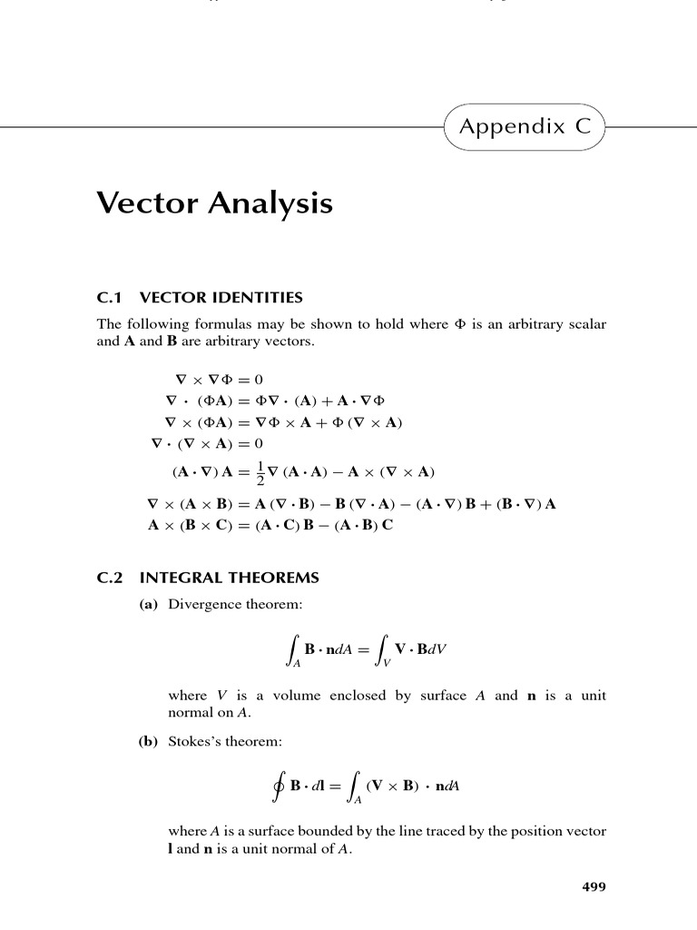 Appendix C - Vector Analysis - 2013 - An Introduction To Dynamic Meteorology | PDF | Euclidean ...