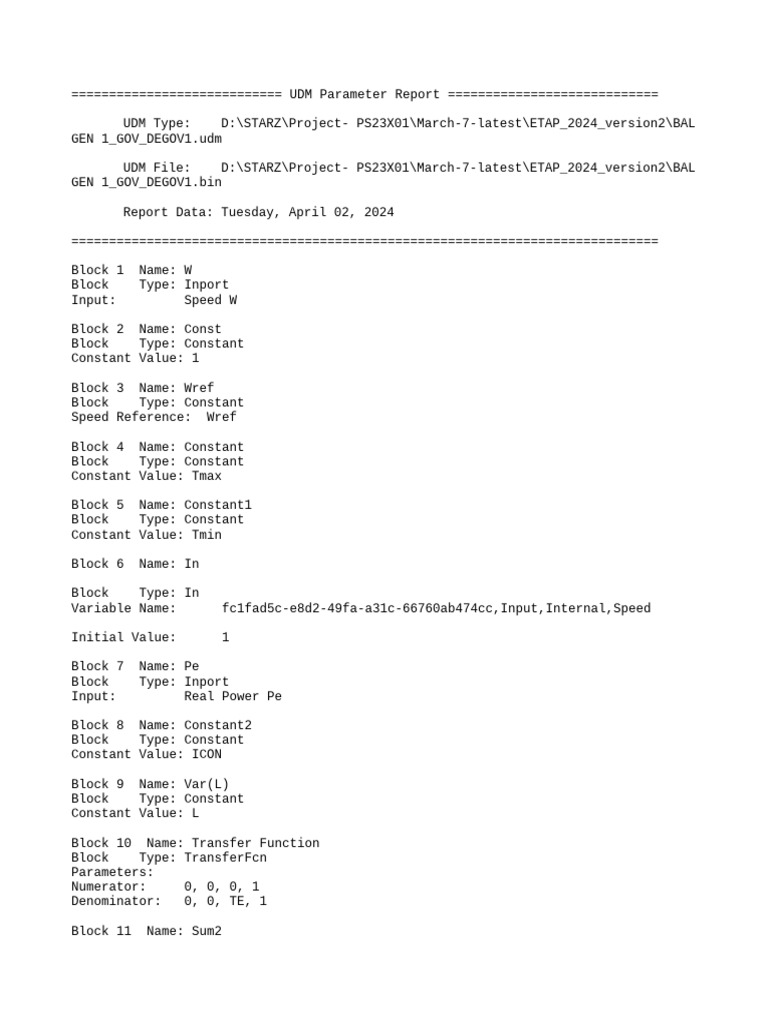 BAL GEN 1 - GOV - DEGOV1 - Data | PDF