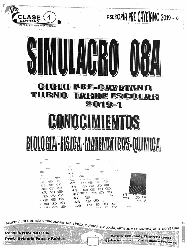 Simulacro 8 | PDF