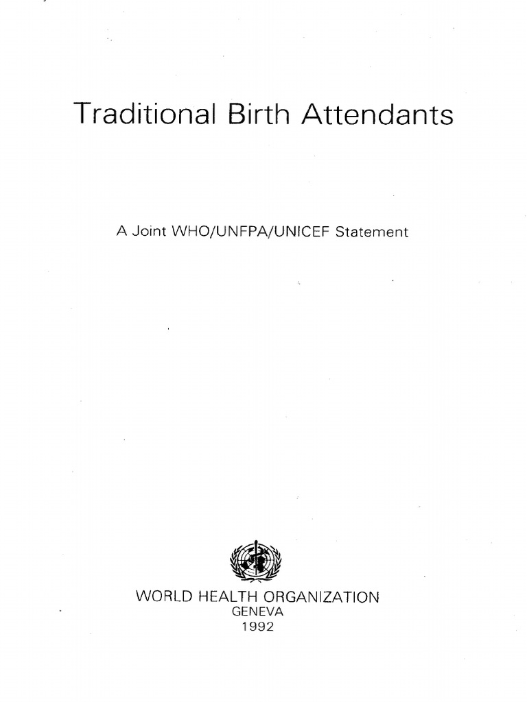 Traditional Birth Attendant | PDF