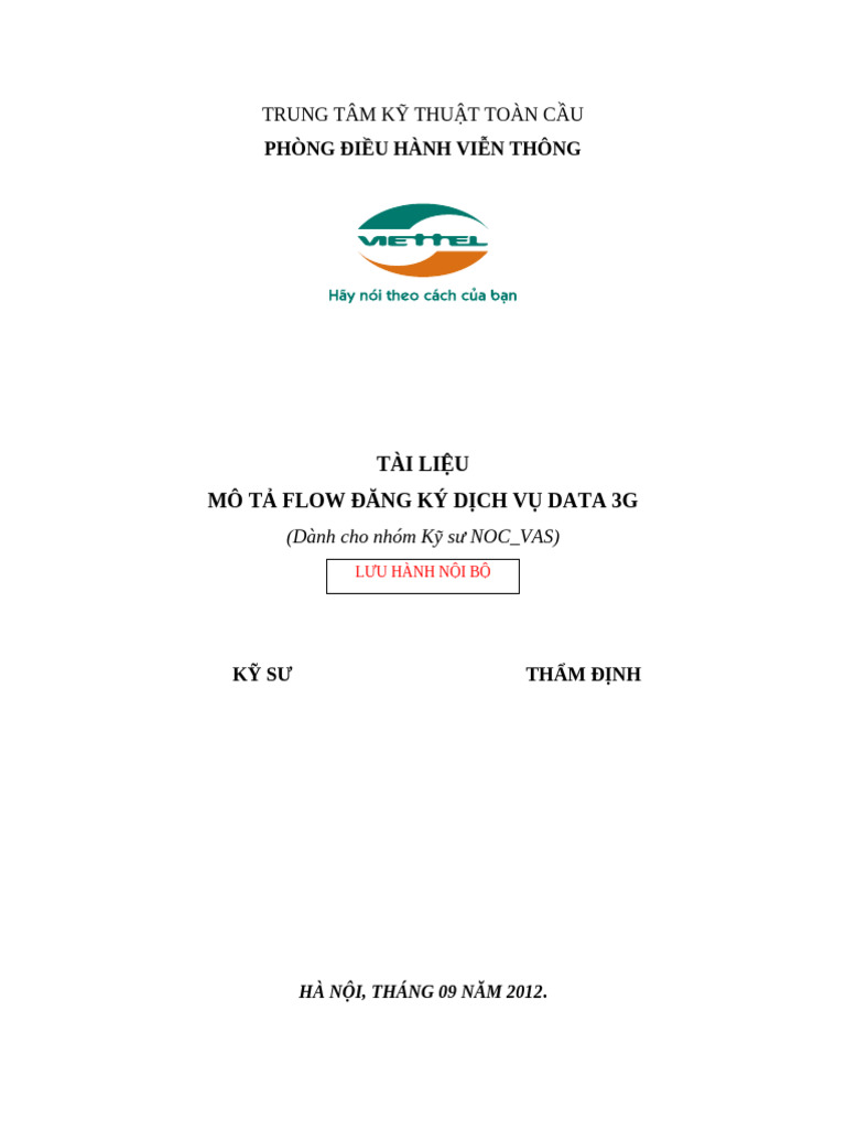 43.flow Dang Ki Dich Vu Data 3G | PDF