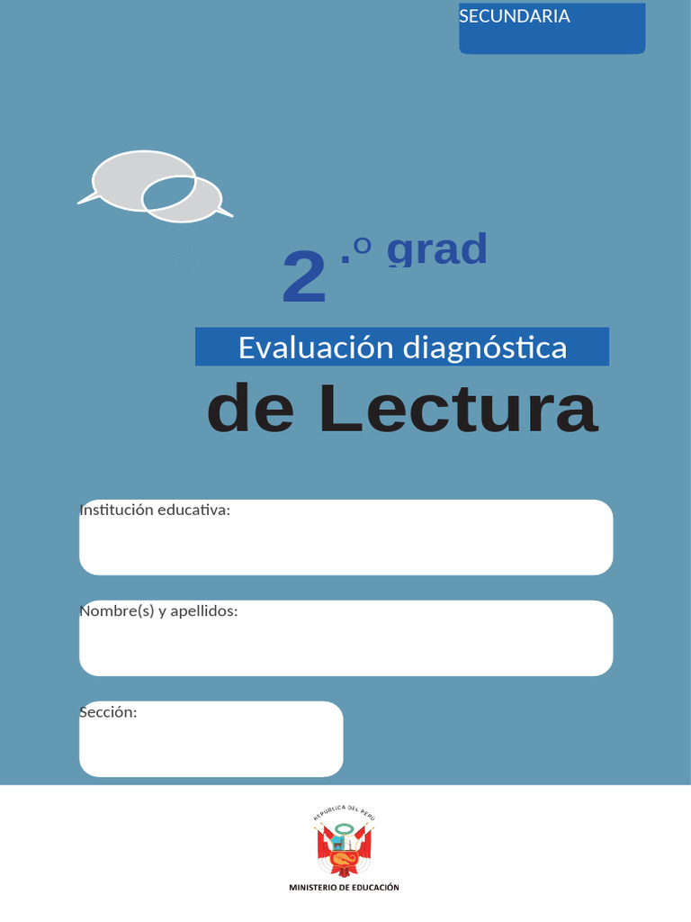 Evaluación Diagnóstica de Lectura 2° Grado | PDF | Atenea