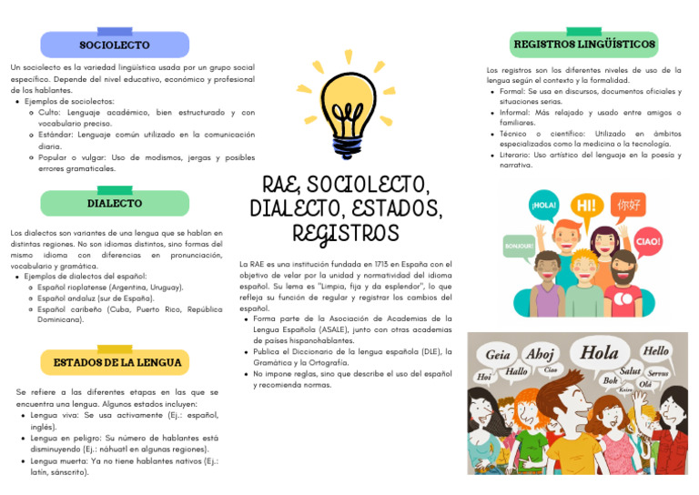 Organizador Gráfico Sobre Idea Principal Doodle Multicolor | PDF ...