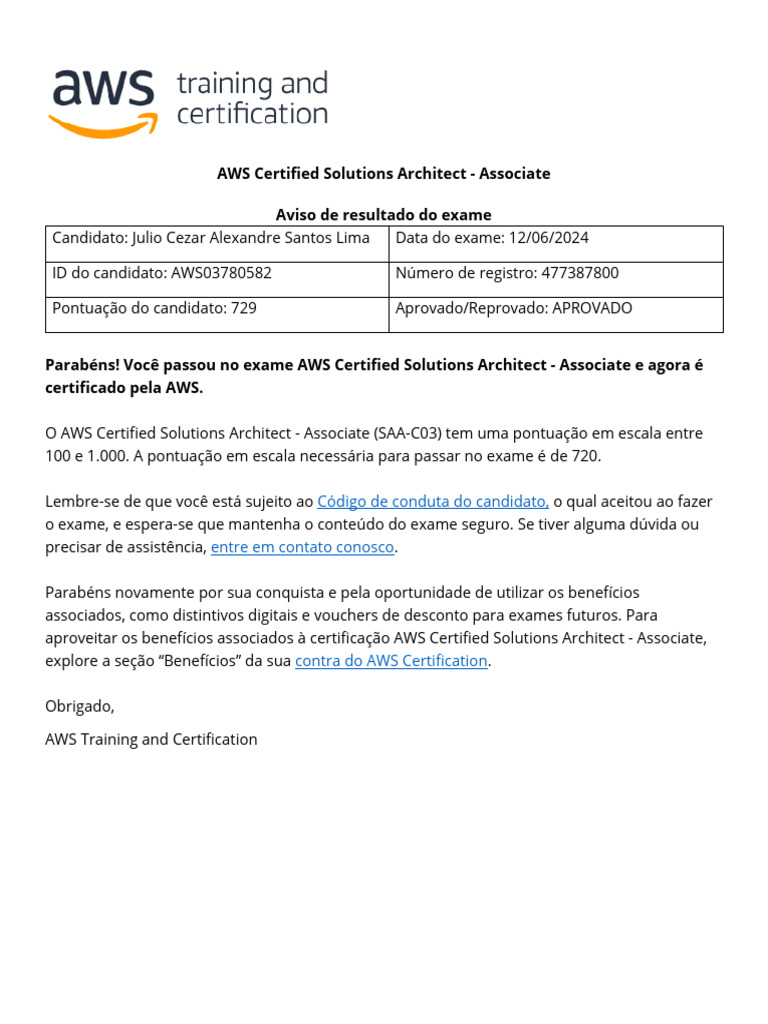 AWS Certified Solutions Architect - Associate | PDF