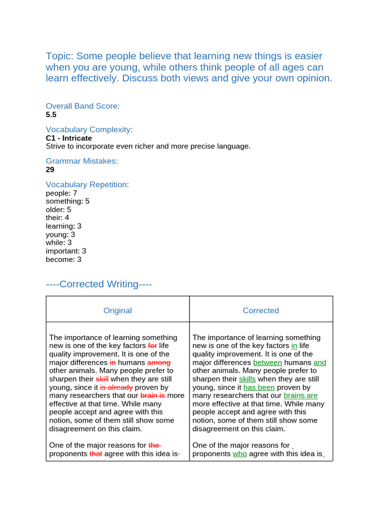 writing_assessment | PDF | Learning | Cognition