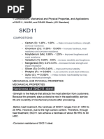 SKD11 Steel Properties and Composition | PDF | Rolling (Metalworking ...