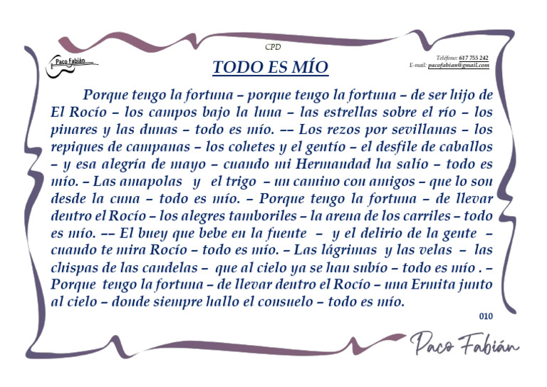 010 - Todo Es Mío | PDF