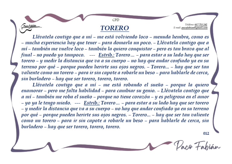 012 - Torero | PDF