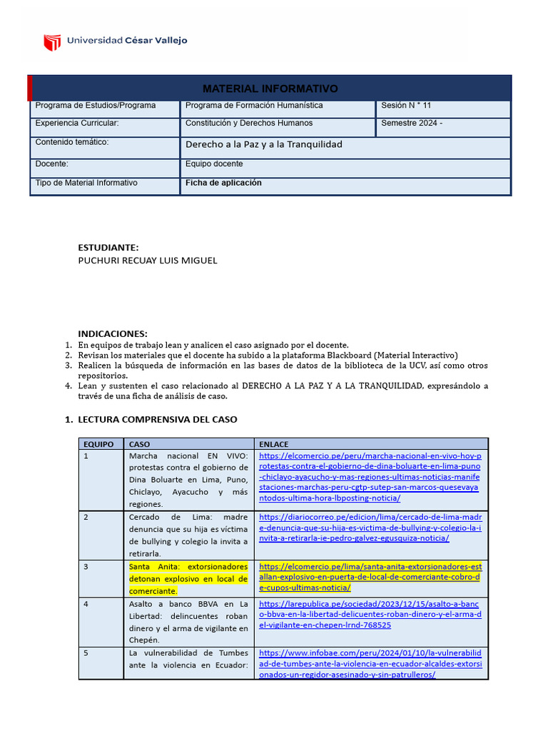 Ficha 11. | PDF | Policía | Prevención del crimen