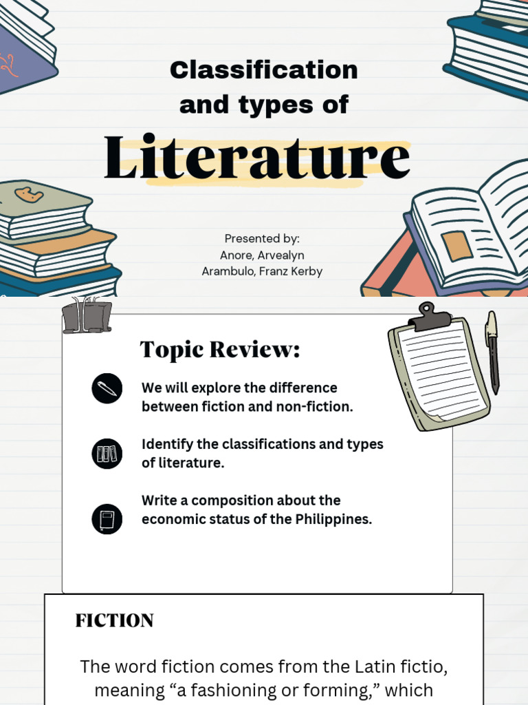 Classification and Types of Literature - 20250307 - 192549 - 0000 | PDF ...
