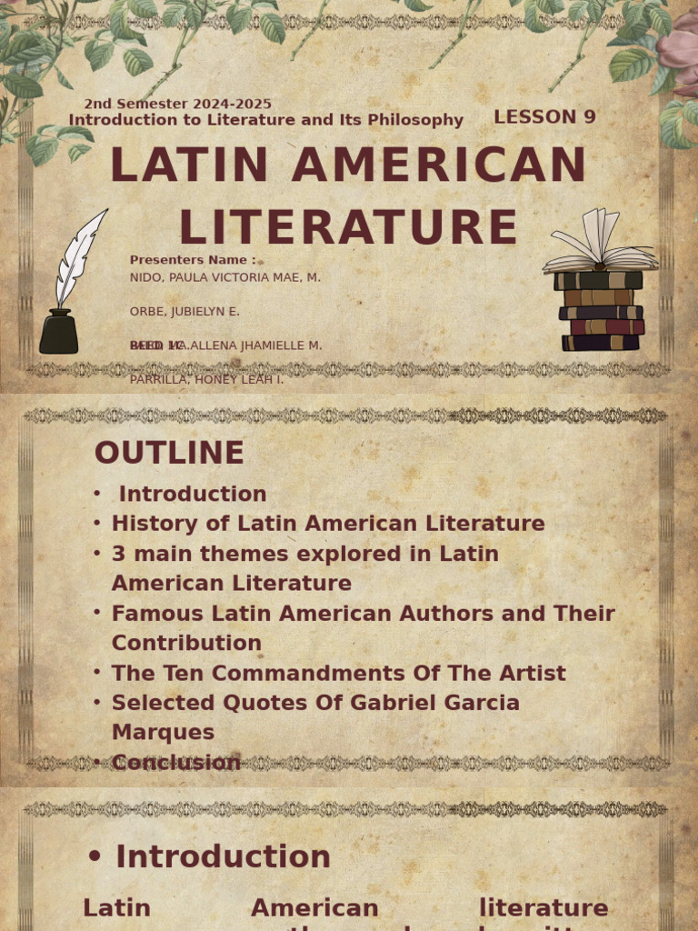 Overview of Latin American Literature | PDF | Latin American Literature ...