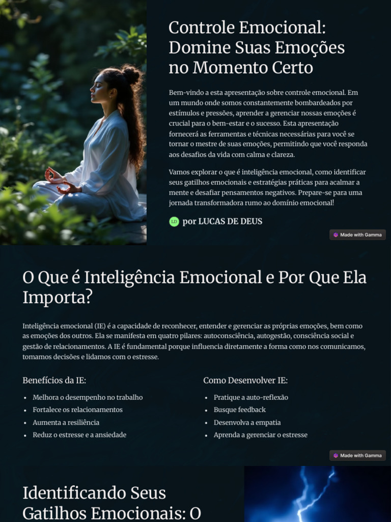 Controle Emocional Domine Suas Emocoes No Momento Certo | PDF