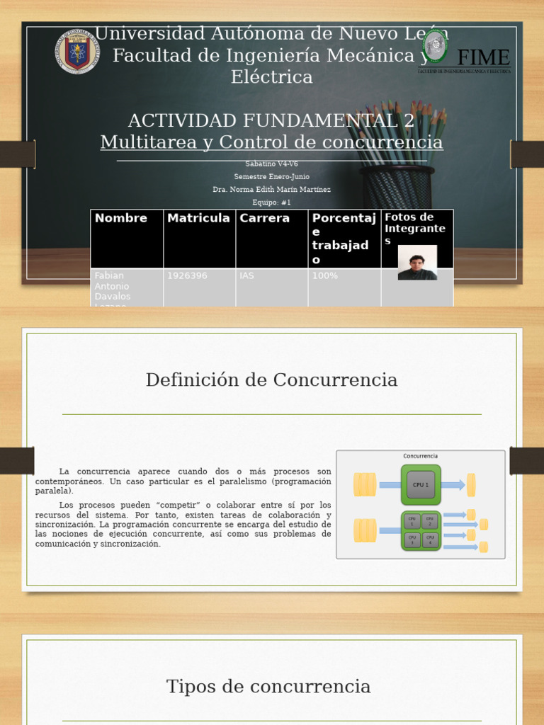 Tipos y Ventajas de la Concurrencia en Sistemas | PDF | Hilo (Computación) | Proceso (Computación)