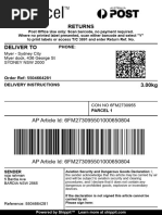 Courier Declaration Format For Non Commercial Value | PDF