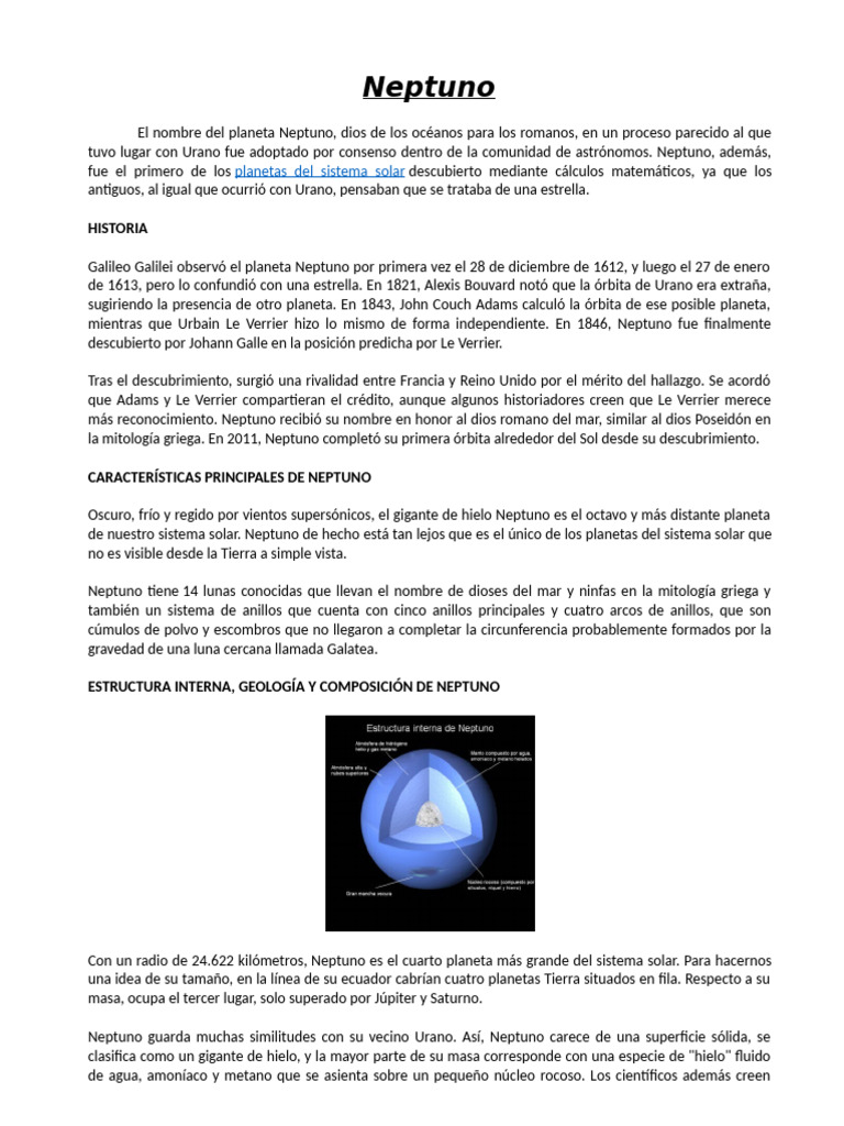 Neptuno 1 | PDF | Neptuno | Urano