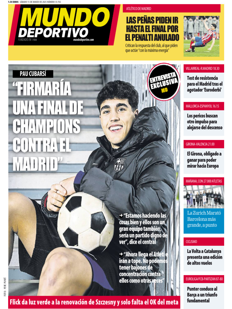 Mundo Deportivo | PDF | FC Barcelona | Asociación de Futbol