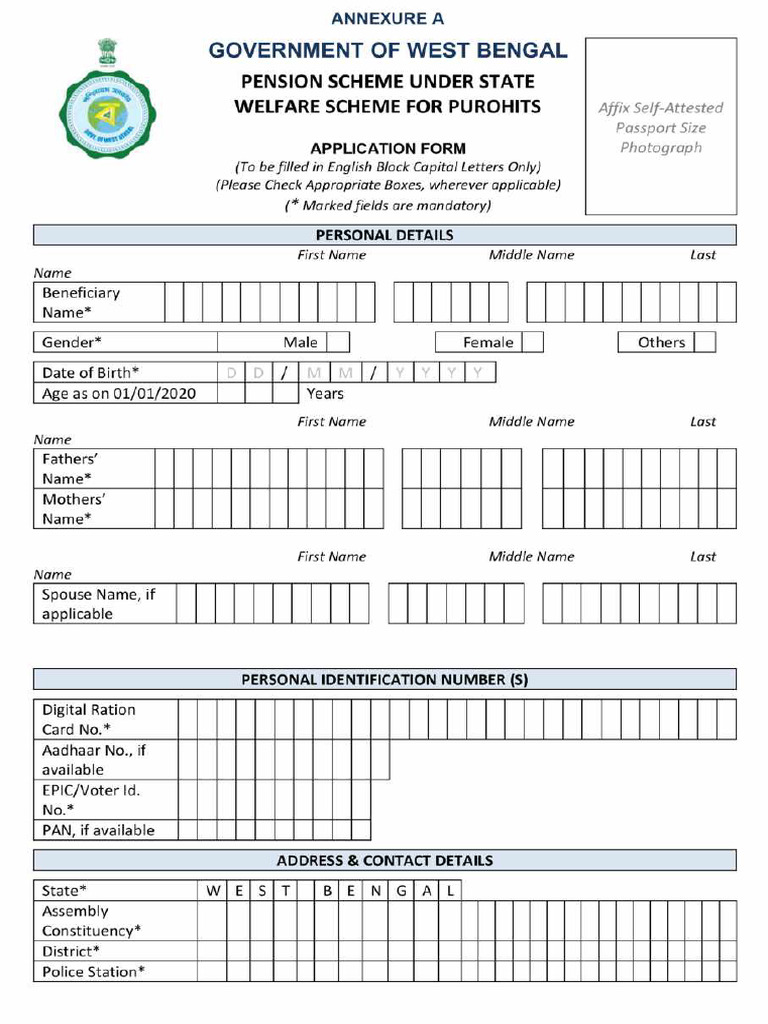 Purohit Vata Application Form | PDF