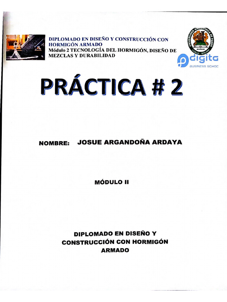 Práctica 2 - Josue Argandoña Ardaya | PDF
