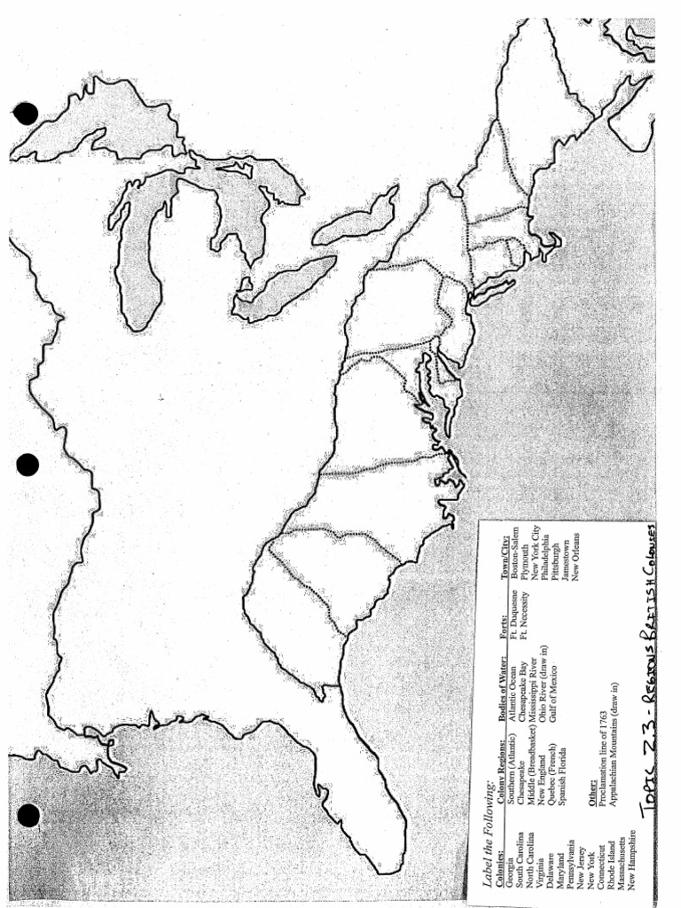 2.3 Geography Quiz Regions of British Colonies BLANK | PDF